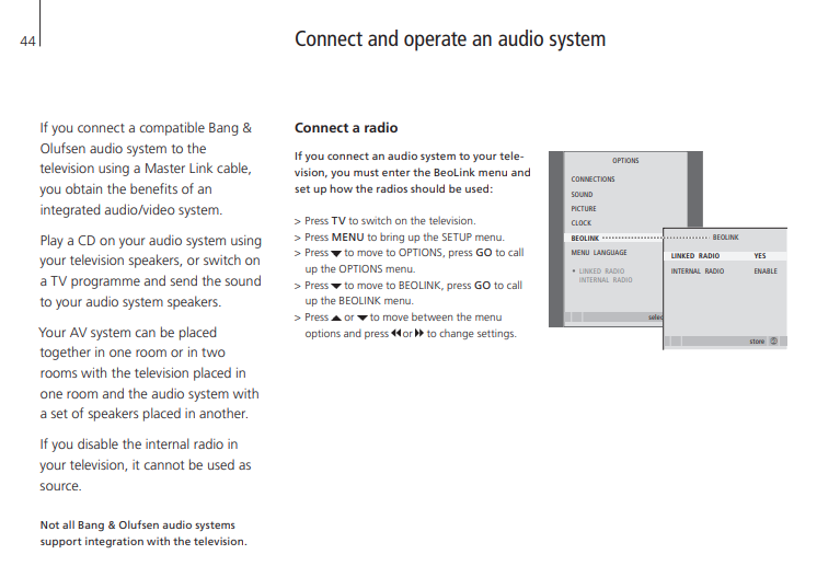 Beocenter 6 - 23 radio and masterlink - BeoWorld Forum