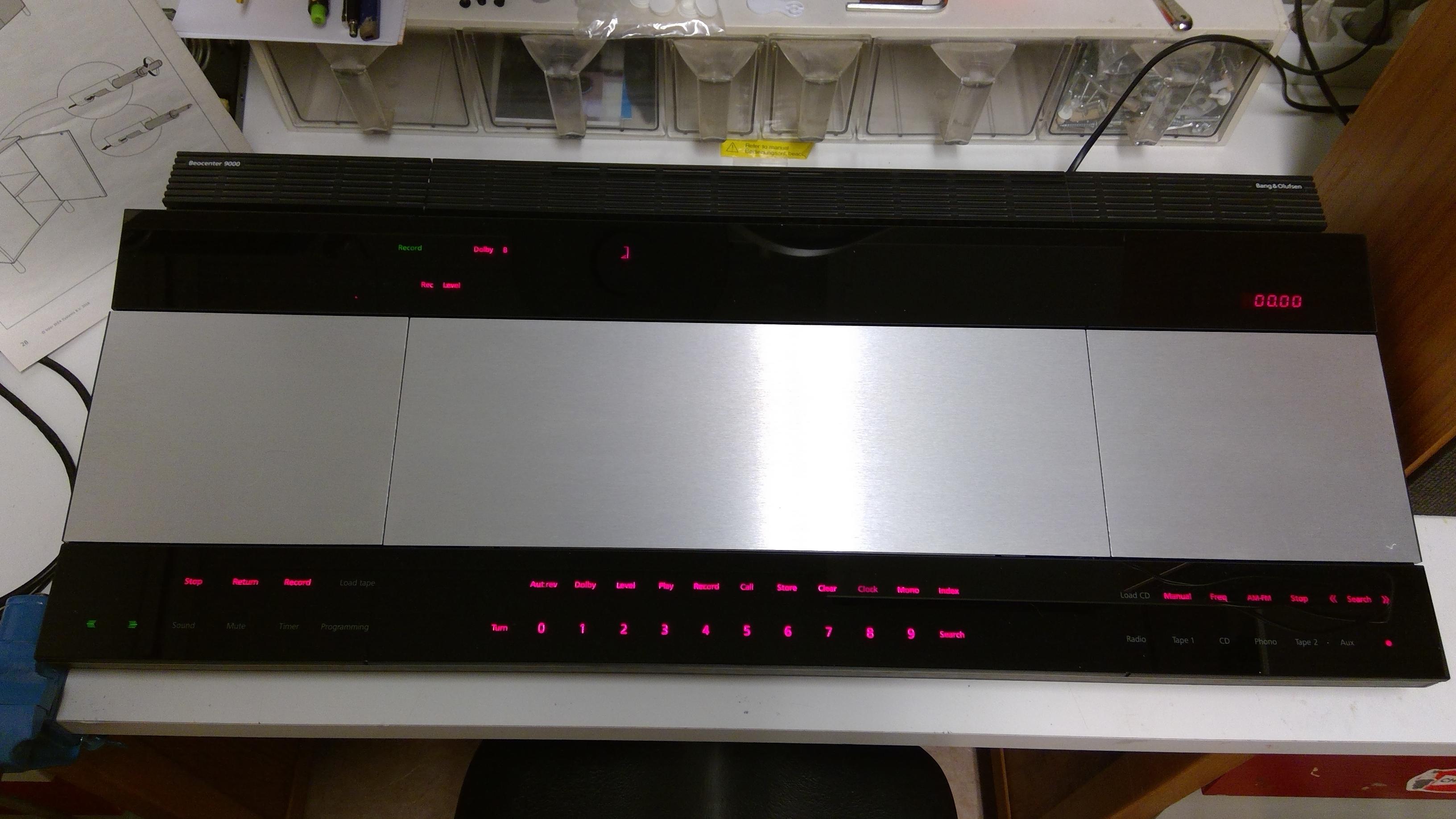 Beocenter 9000 lights up but nothing more. Help please - BeoWorld Forum